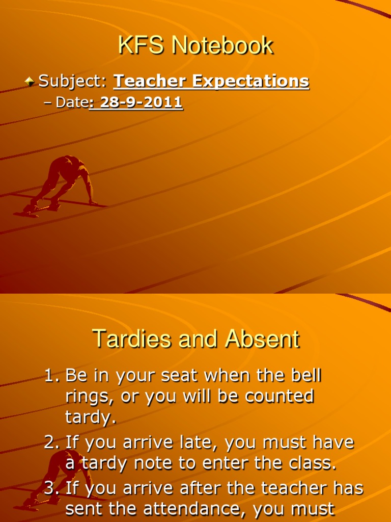 Classroom Teacher Expectations Guide | PDF