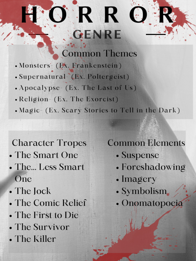 Horror Genre Elements and Tropes | PDF | General Fiction