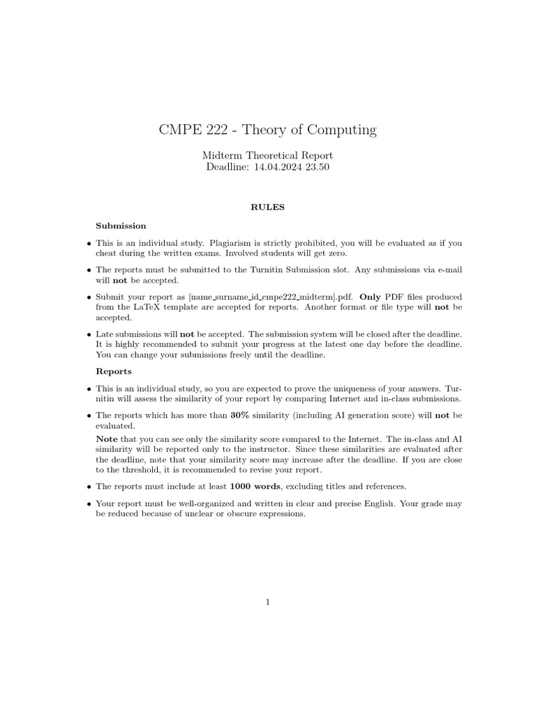 CMPE 222 Midterm Report Guidelines | PDF | Methodology | Science