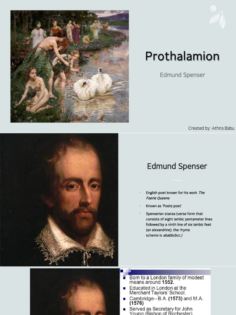 Prothalamion 1 | PDF | The Faerie Queene | Edmund Spenser