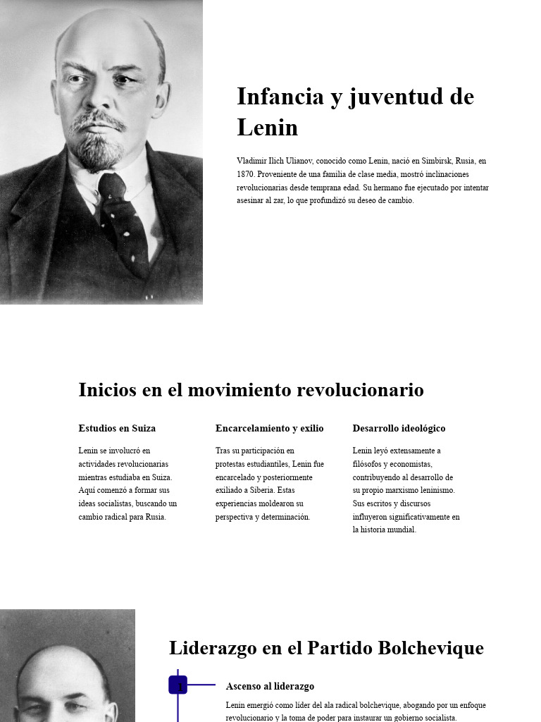 Infancia y Juventud de Lenin | PDF | Vladimir Lenin | Unión Soviética