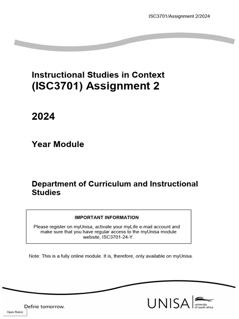 ISC3701 Assignment2 Uploaded04april2024 Duemay14 | PDF | Cognitive ...