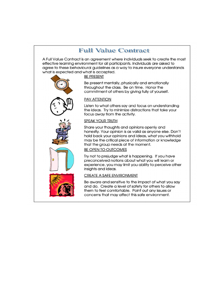 Full Value Contract | PDF