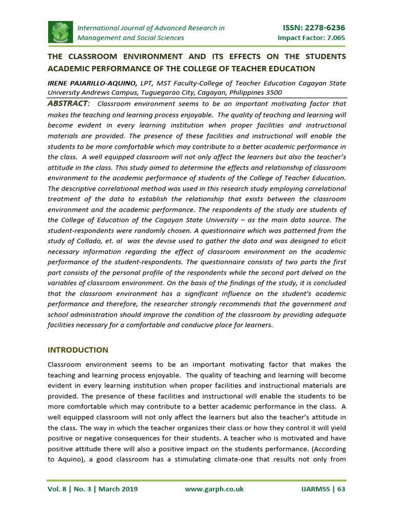 Chapter 1-2 Sample Research | PDF | Teachers | Learning