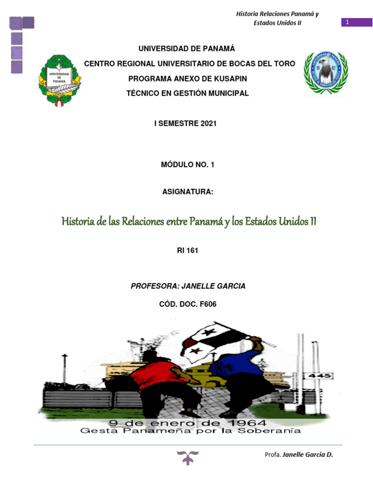 Módulo No. 1 HRP2 Ri 161 Anexo Kusapin Isem2021 | PDF | Panamá