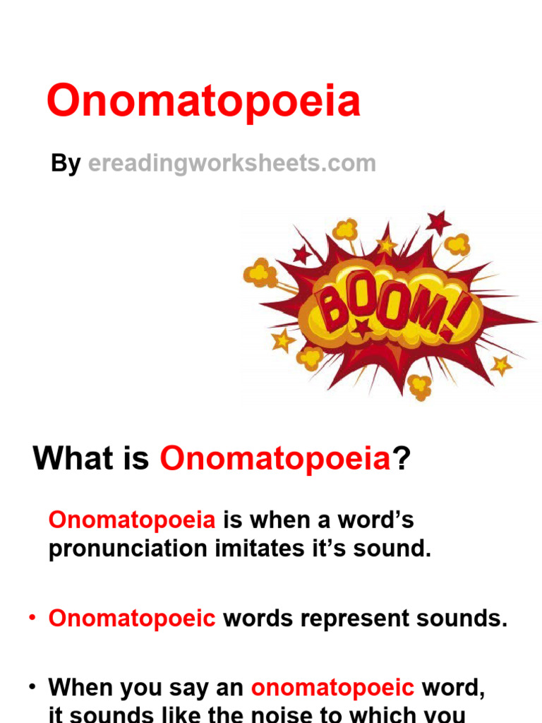 Understanding Onomatopoeia and Interjections | PDF | Language Arts ...