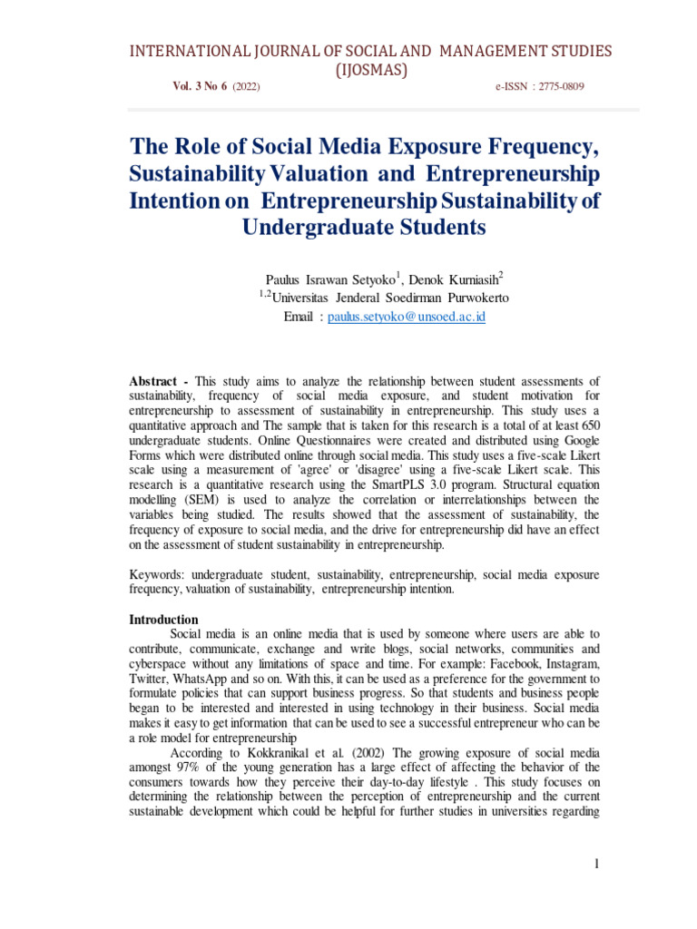 224-Article Text-610-1-10-20220917 | PDF | Entrepreneurship | Media (Communication)