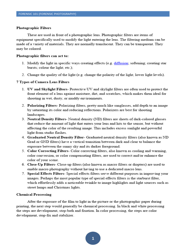 FORENSIC-1-SEMI-FINALS-LESSON | PDF | Optics | Imaging