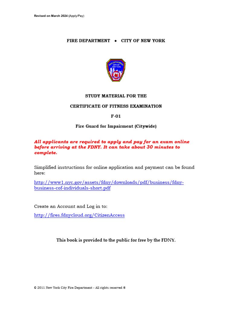 Cof f01 Noe Study Materials | PDF | Fire Safety | Fires