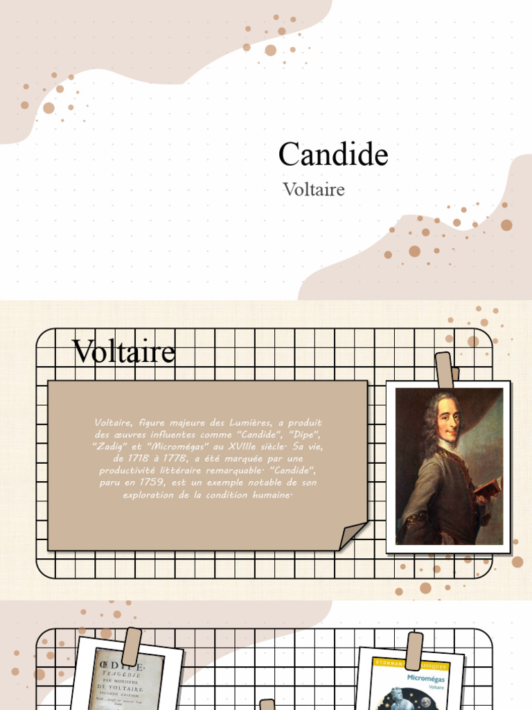 Projet Francais | PDF | Candide | Voltaire