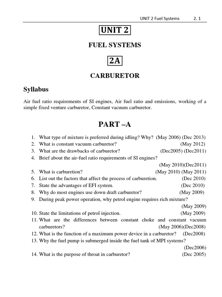 Chapter 2 | PDF | Fuel Injection | Diesel Engine