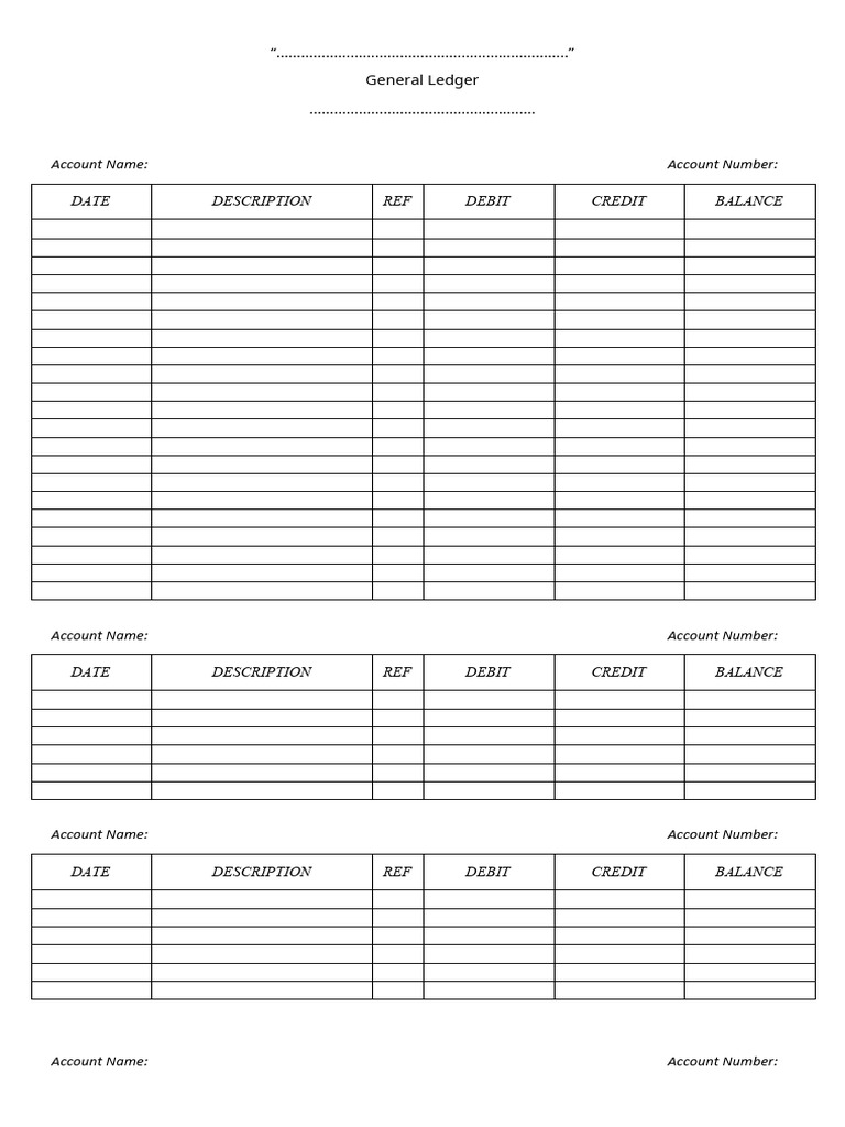 General Ledger | PDF | Finance & Money Management