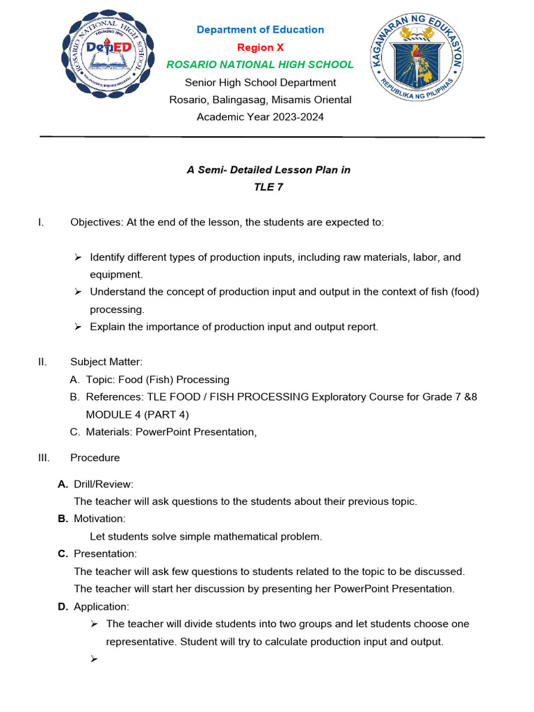 Tle LP Lesson 4 | PDF | Teachers | Behavior Modification