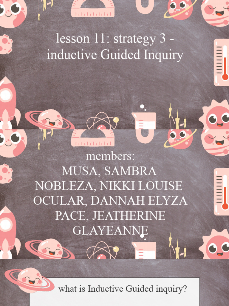 LESSON 11 Strategy 3 Inductive Guided Inquiry | PDF | Inquiry | Learning