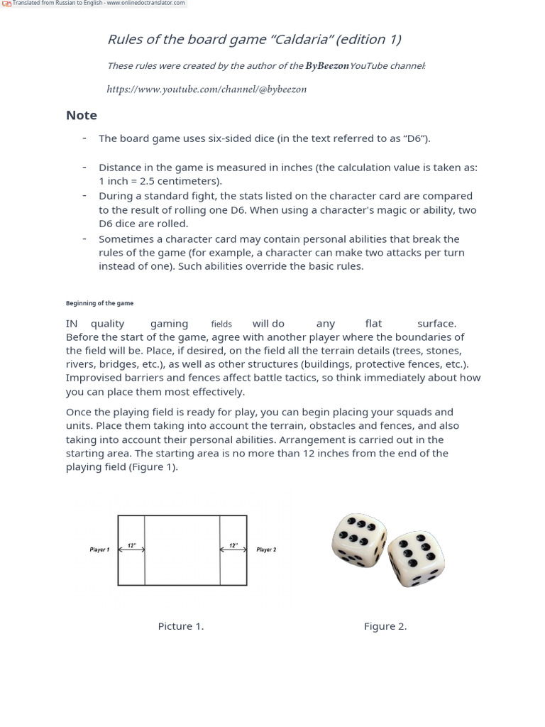 Game Rules | PDF | Dice | Magician (Fantasy)