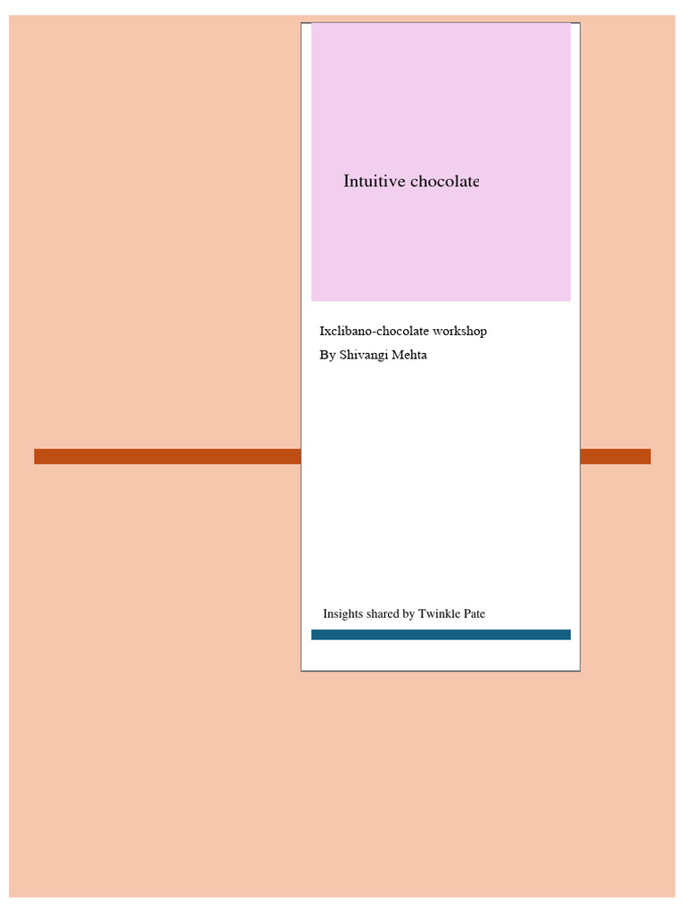 In The World Of Chocolates And Chocolates Making Pdf Chocolate