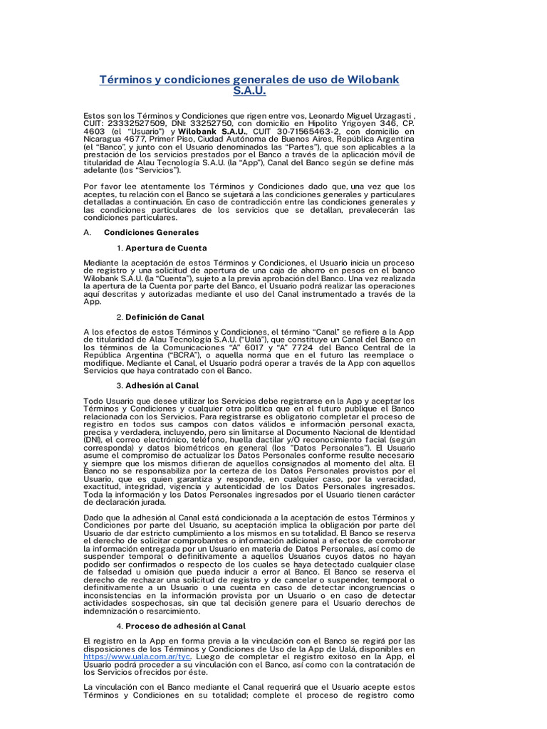 Terminos y Condiciones | PDF | Tarjeta de débito | Bancos