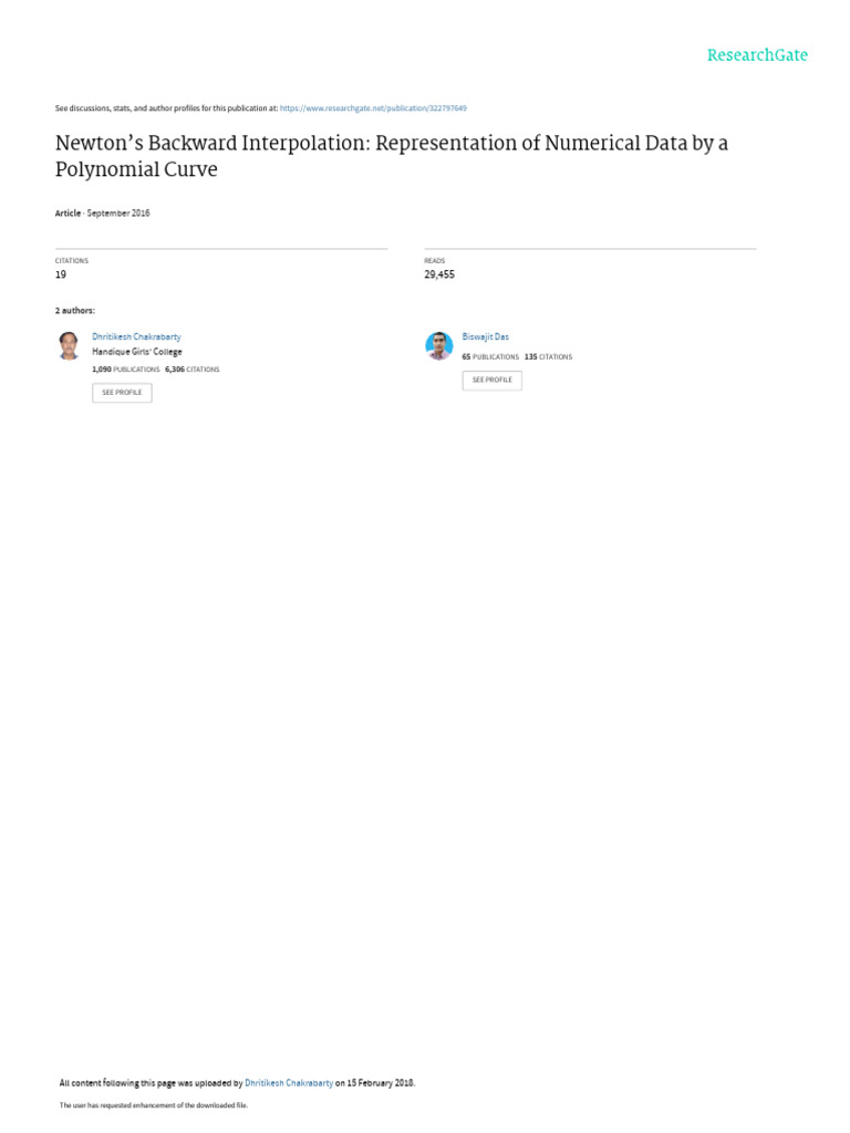 Paper 81 | PDF | Interpolation | Variable (Mathematics)