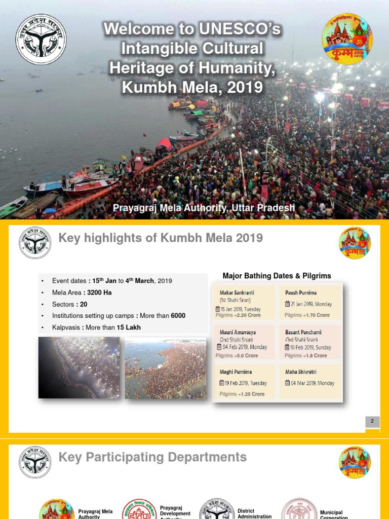 Kumbh Mela 2019 Presentation Mela Authority | PDF | Sewerage