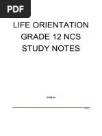 Grade 12 Life Orientation Project Term 2 Activity 1 Memo | PDF | Human ...