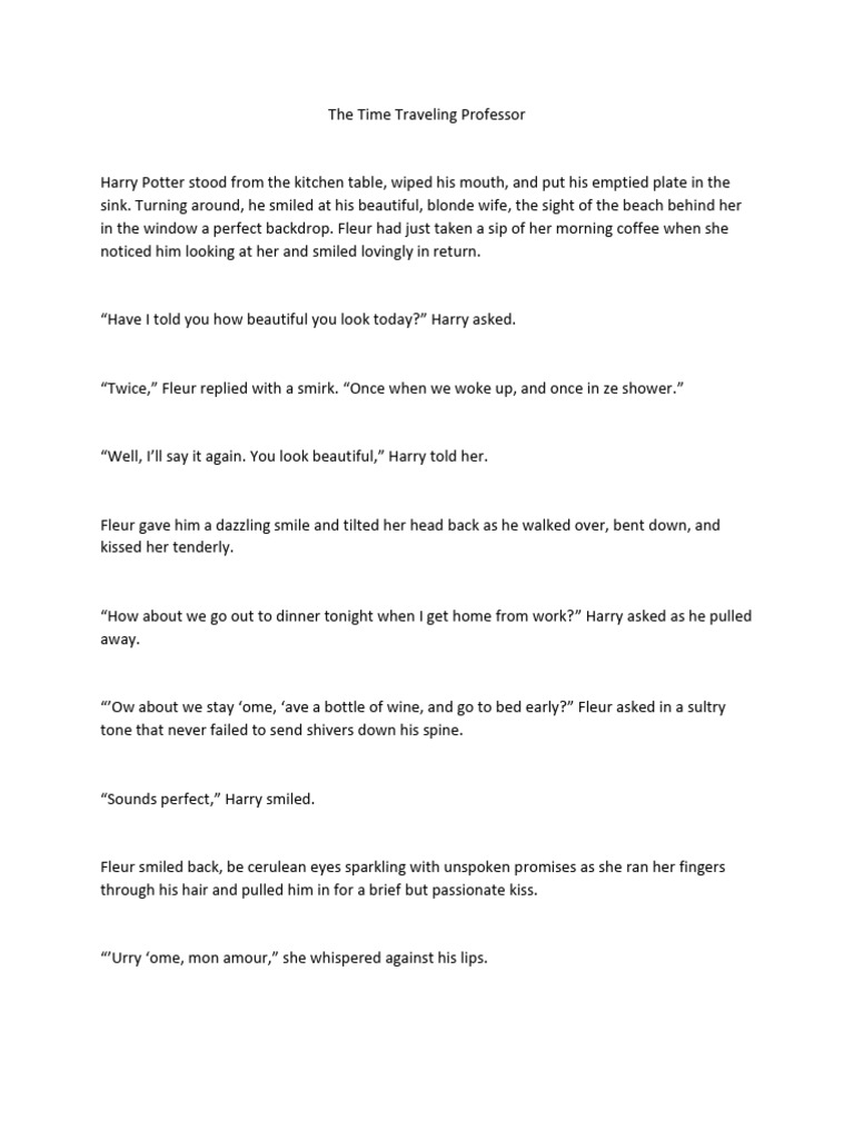 The Time Traveling Professor | PDF | Harry Potter