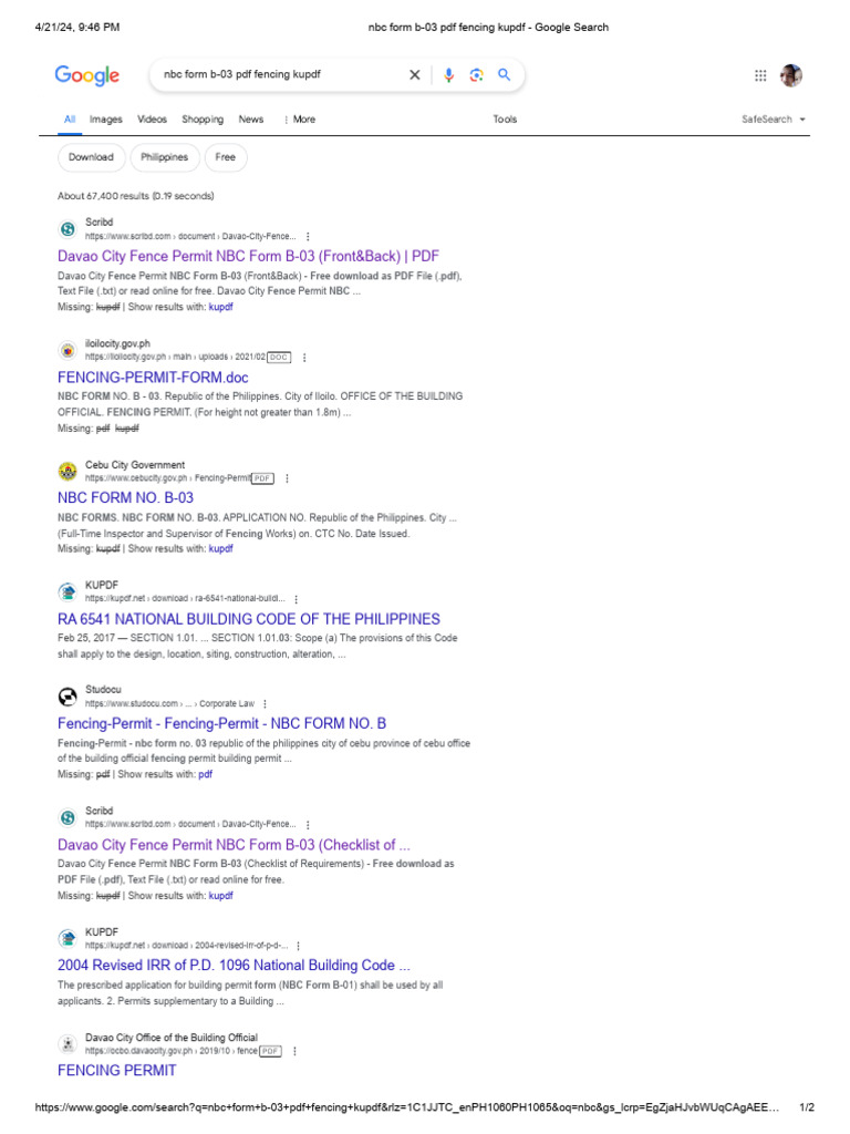 NBC Form b-03 PDF Fencing Kupdf - Google Search | PDF | Software ...