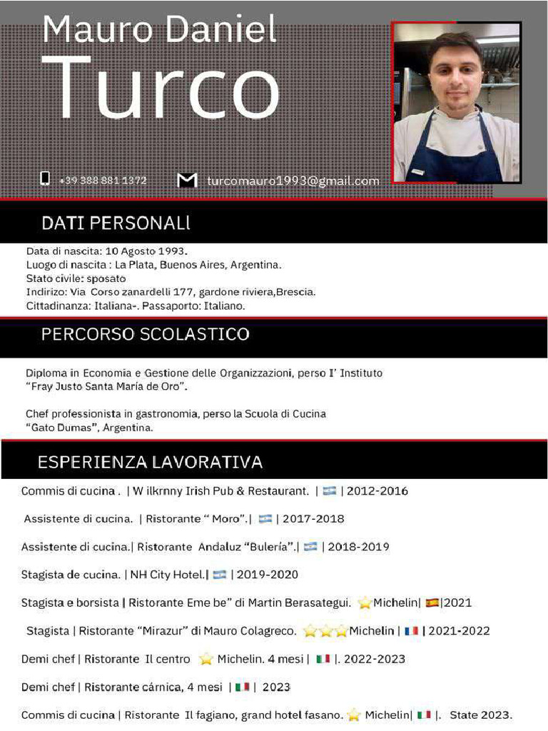 CV Mauro Turco | PDF