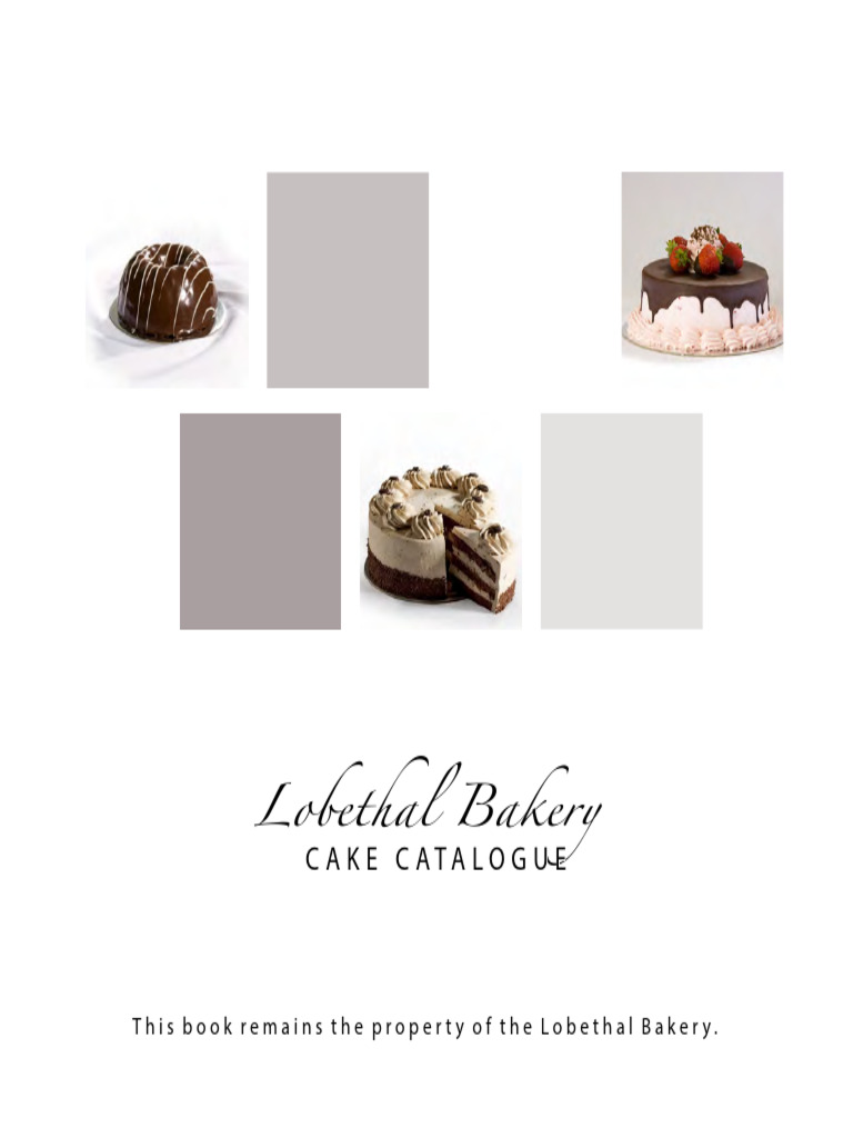 Lobethal Bakery Cake Catalogue | PDF