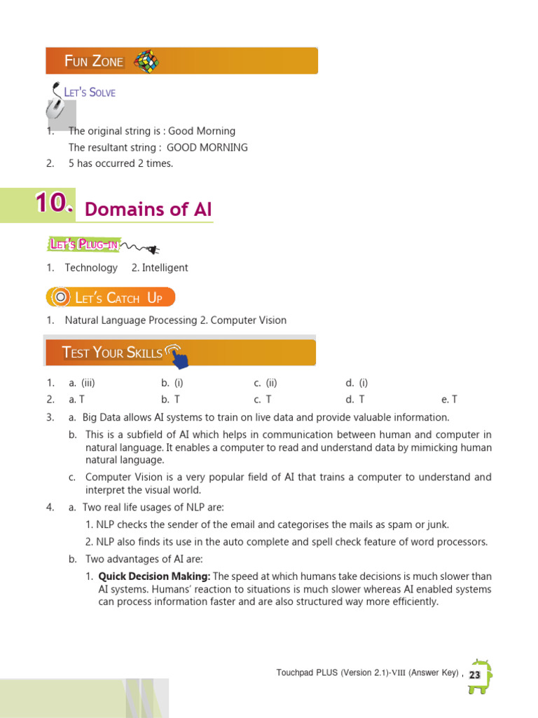 Class 8 Chapter 10 Updated | PDF | Artificial Intelligence ...