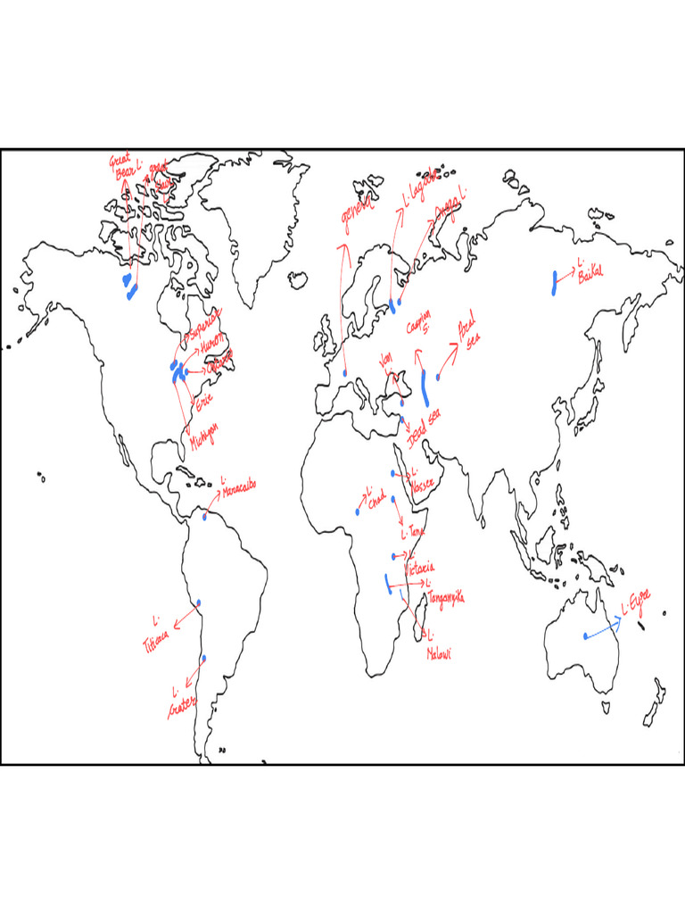 World Lakes Map | PDF