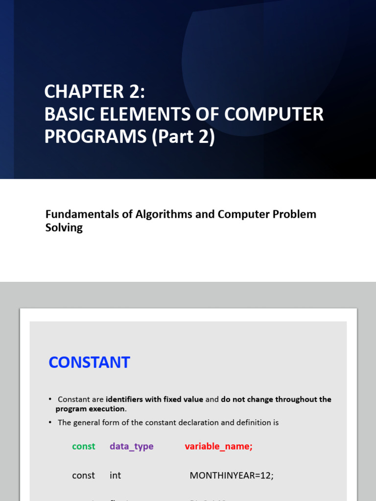 CSC 126 Chapter 2 PART 2 | PDF | Data Type | Integer (Computer Science)