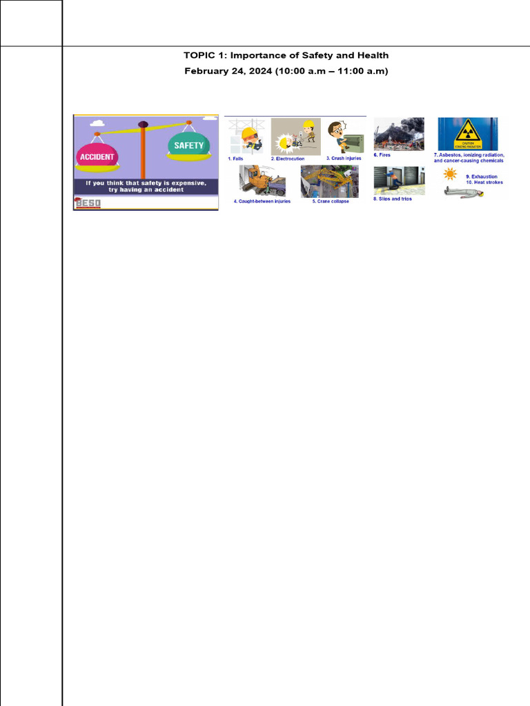 Narrative Report Day 1 | PDF | Occupational Safety And Health | Safety