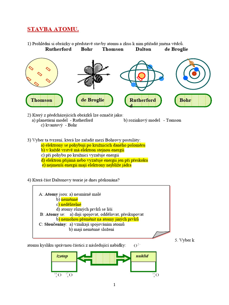 Stavba Atomu | PDF