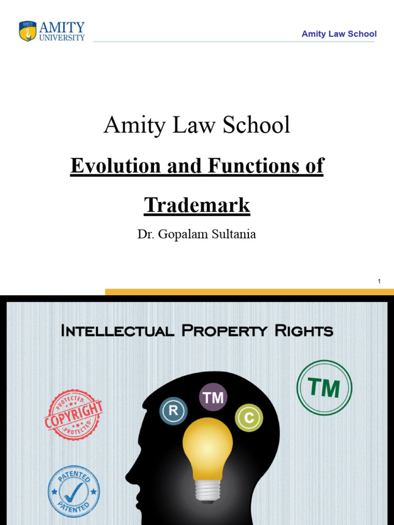 Evolution, Functions, Objectives, Meaning of Trademark | PDF | Trademark | Property Law
