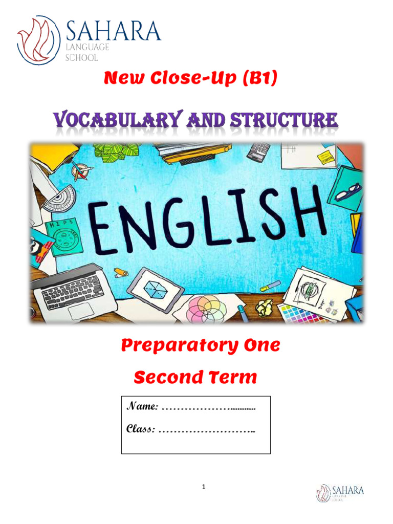 Prep 1 School Booklet 2nd Term Word Pdf Airport Apartment