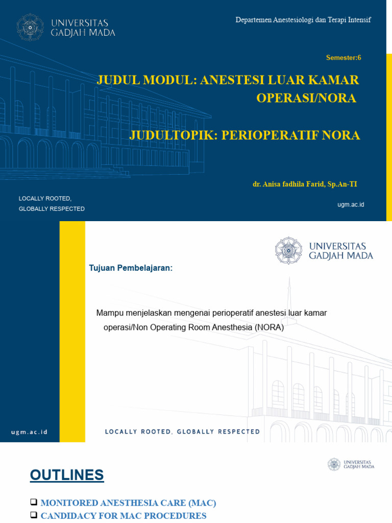 r6 Perioperatif Nora | PDF | Anesthesia | Midazolam