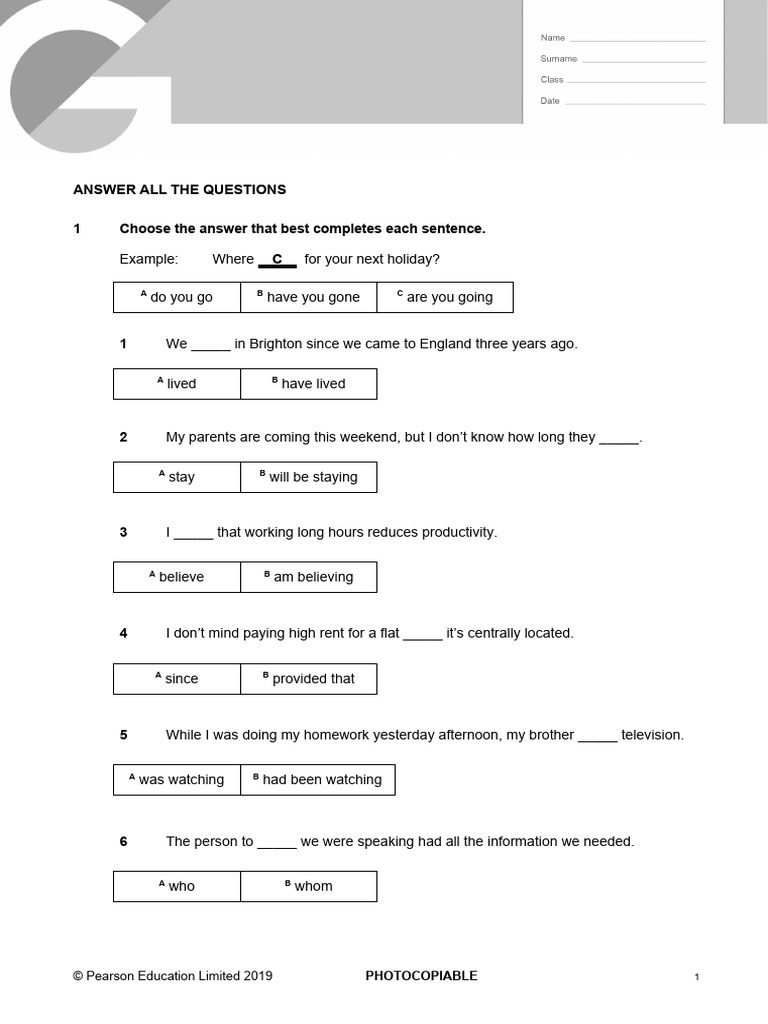 Gold C1 Advanced NE DF QPT | PDF