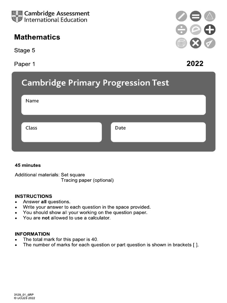 Maths Stage 5 01 6RP | PDF