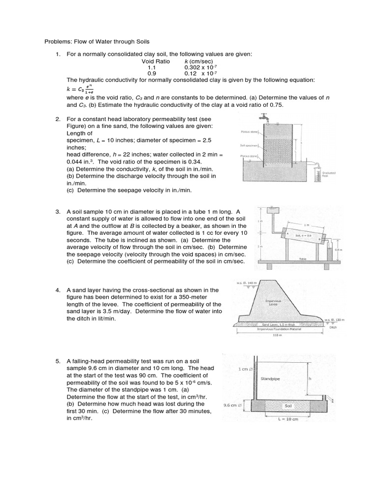 Practice Problems (Permeability, Compaction, Compressibility) | PDF ... Practice Problems (Permeability, Compaction, Compressibility) | PDF ...