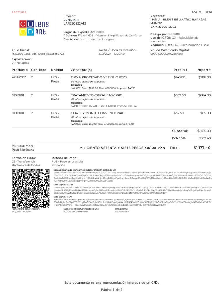 1220 | PDF | Pagos | Impuestos