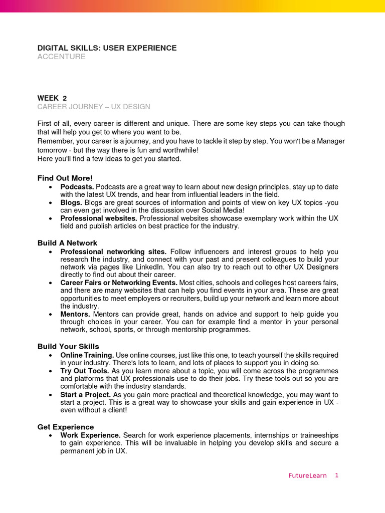Transcript - UX Career Journey V2 | PDF | Mentorship | Internship