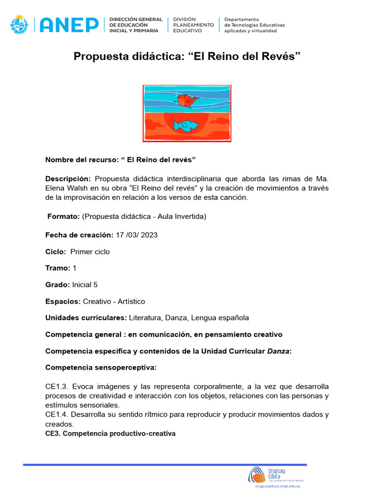 Ficha Reino Del Revés | PDF | Evaluación | Canciones