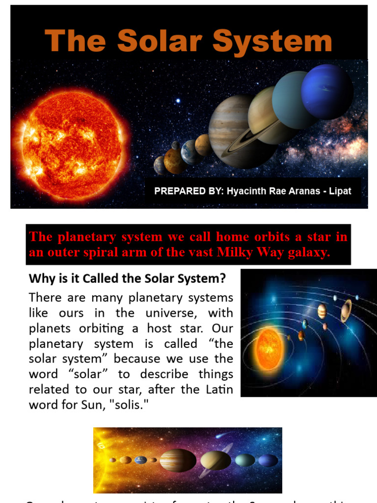 The Solar System - The 8 Planets | PDF | Planets | Solar System