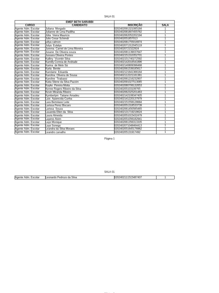 Chamado de Prova | PDF