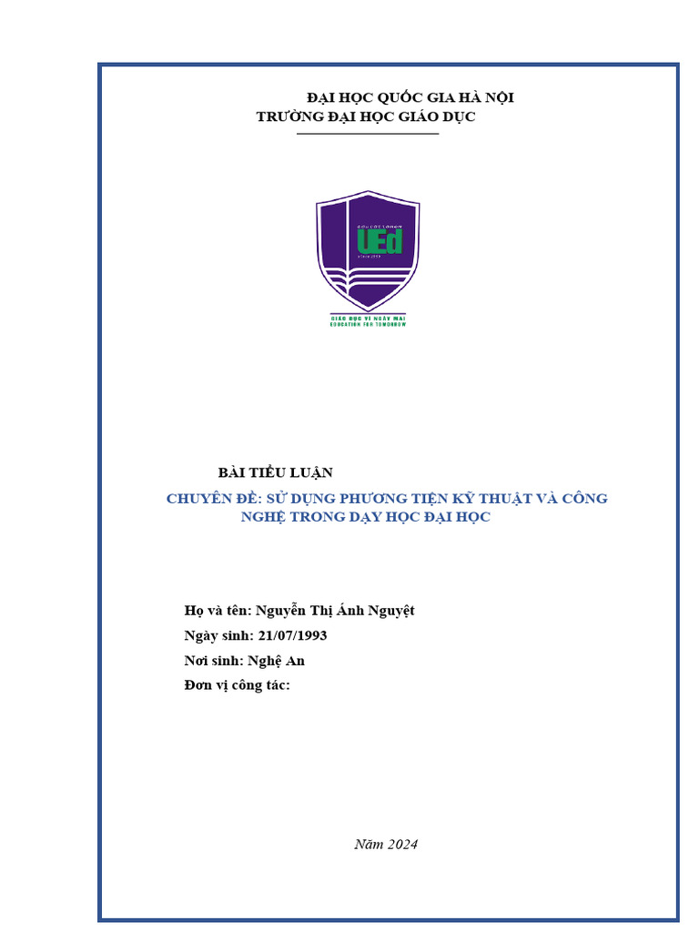 50 - CNDH - Nguyễn Thị Ánh Nguyệt | PDF