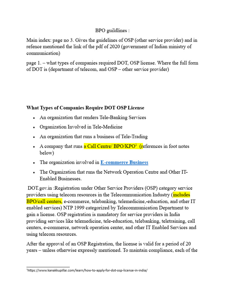 BPO Guildlines Reserch With Refrences | PDF | Virtual Private Network | Internet
