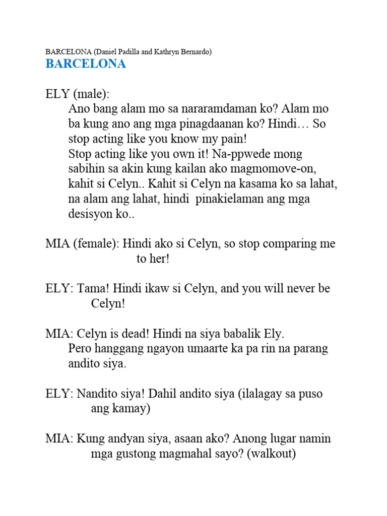 Movie Dialogue | PDF