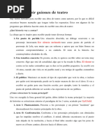 Cómo Hacer Un Guion Teatral | PDF | Teatro