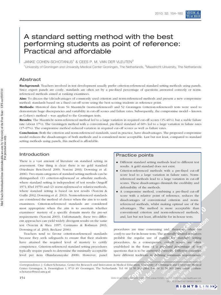 Cohen Method of Assessment 12-3-2024 | PDF