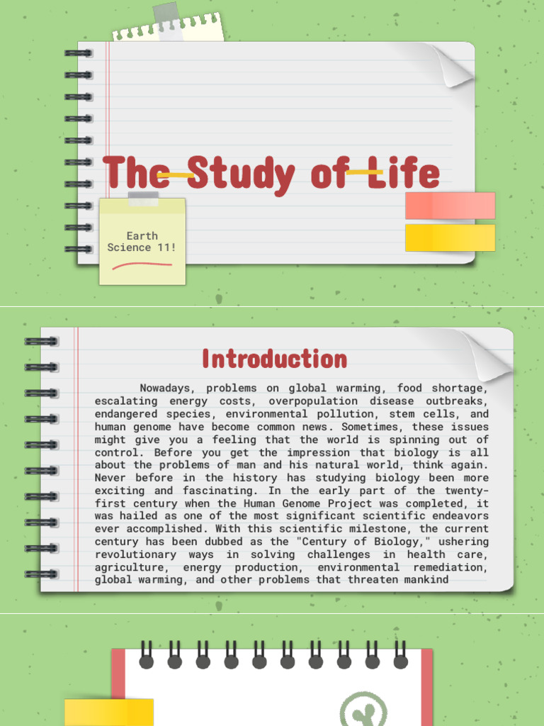 The Study of Life | PDF | Biology | Life